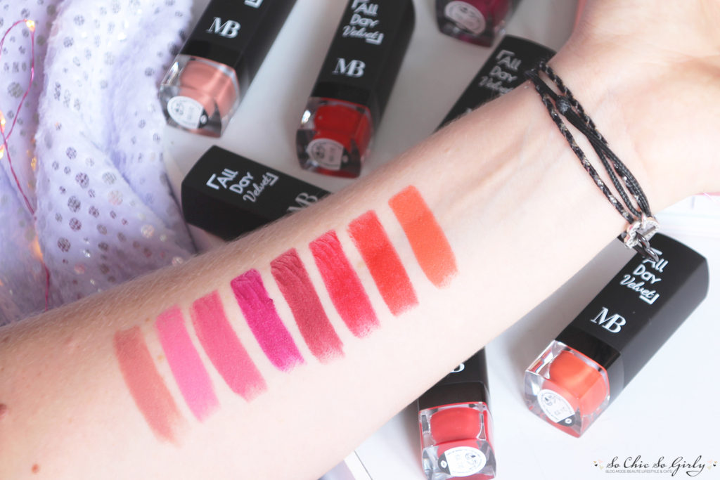 So Chic So Girly - Rouge à lèvres mat "All Day Velvet" de Mb Miss ...